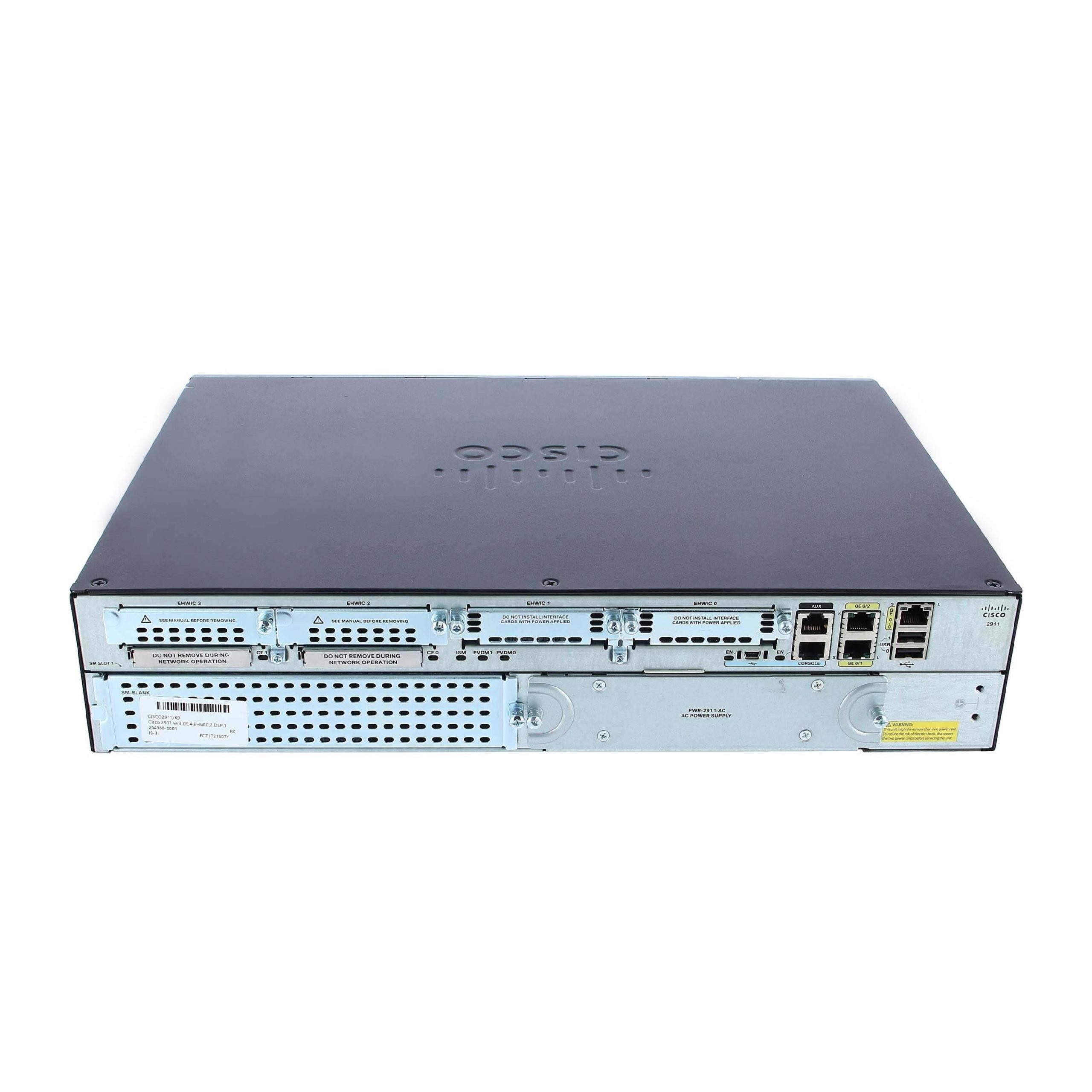 روتر سیسکو مدل Cisco 2911-K9-استوک - تجهیزات شبکه پژواک ارتباط